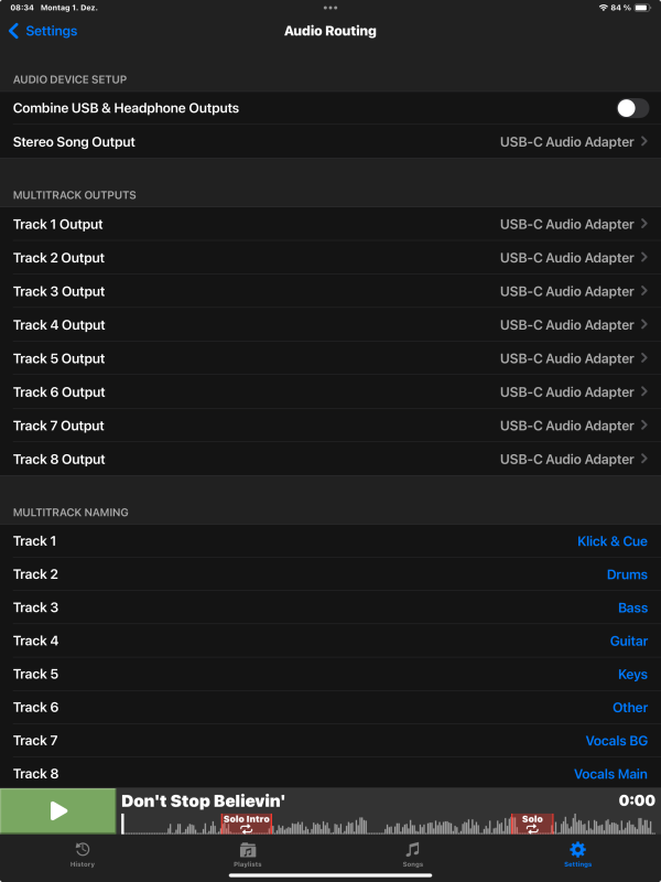 Multitrack: weird behaviour when using output jack - Stage Traxx ...